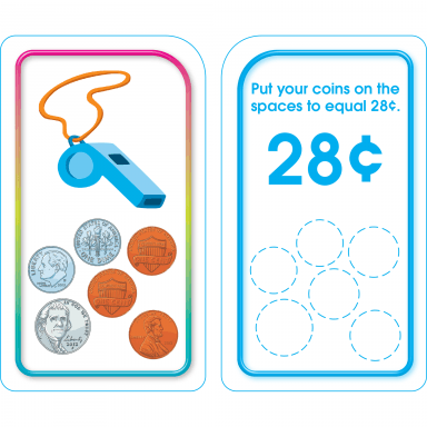 Time & Money Flash Cards - Over the Rainbow