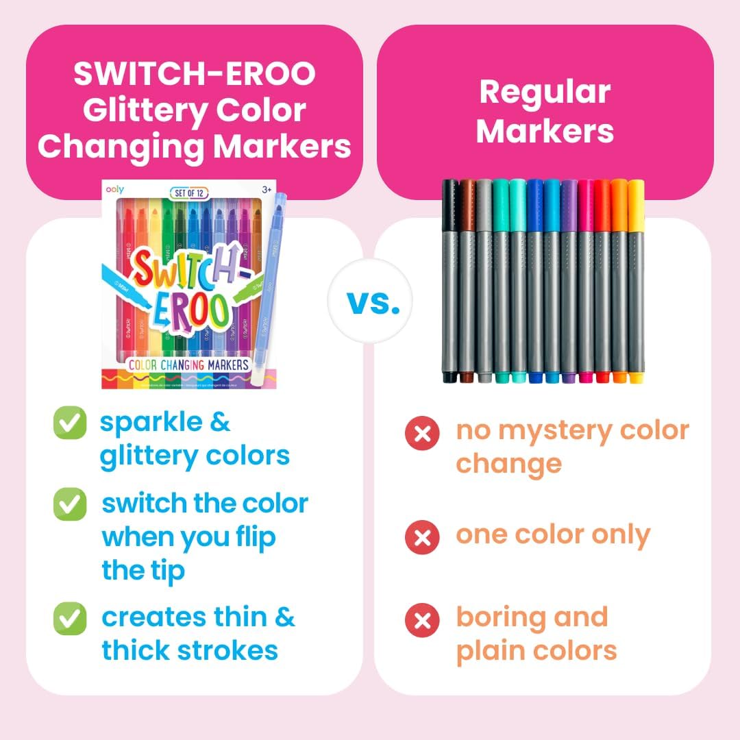 SPARKLE GLITTER COLOR-CHANGE MARKER - Over the Rainbow