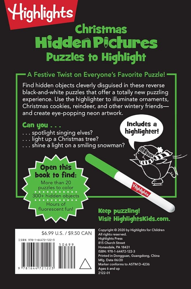 CHRISTMAS HIDDEN PICTURES PUZ - Over the Rainbow