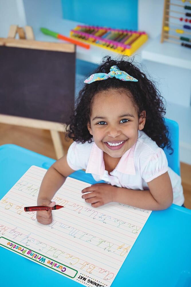 CURSIVE WRITING LEARNING MAT - Over the Rainbow