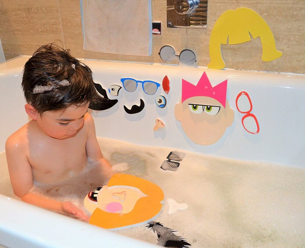SILLY FACES BATH TIME STICKERS - Over the Rainbow