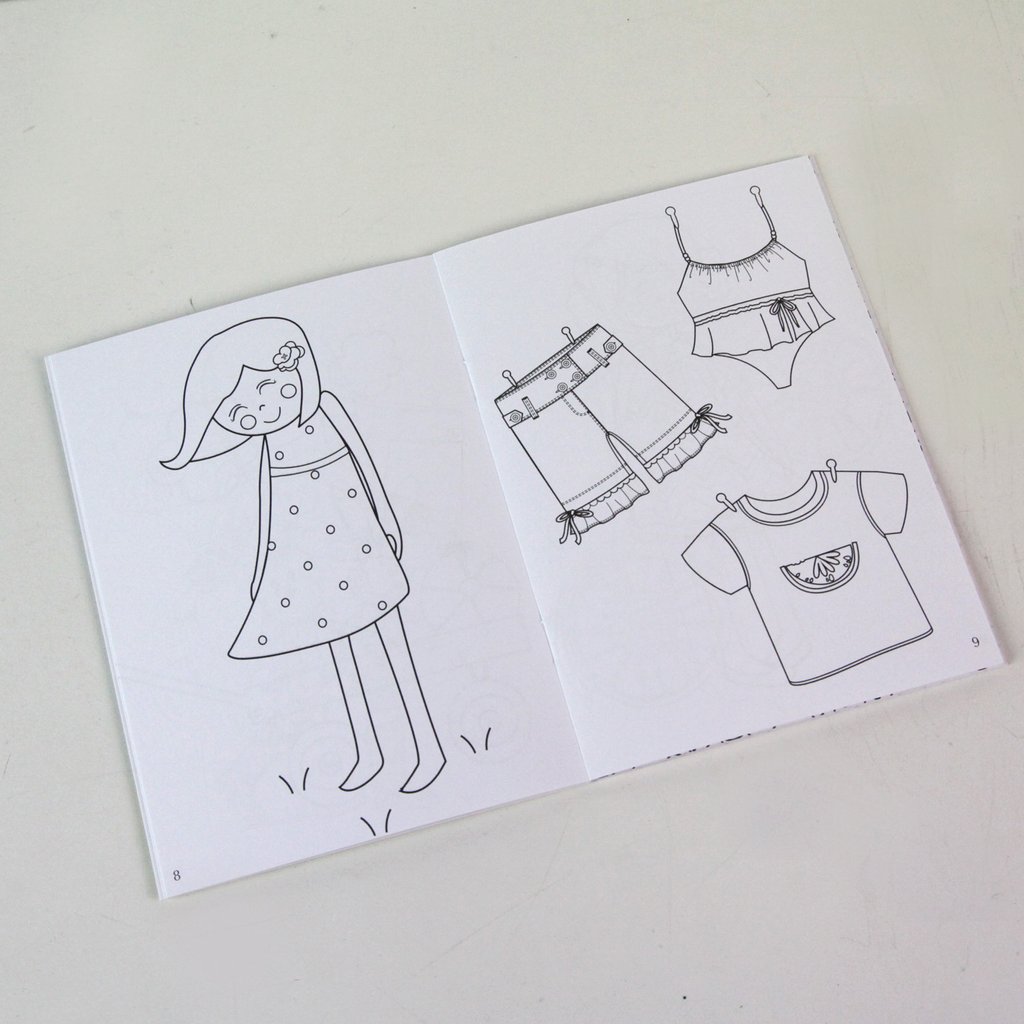 dress up coloring book