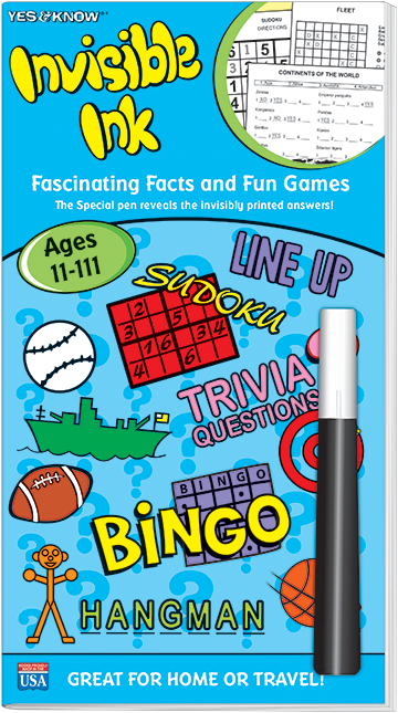 Invisible Ink Yes & No Magic Pen Book- Blue - Over the Rainbow